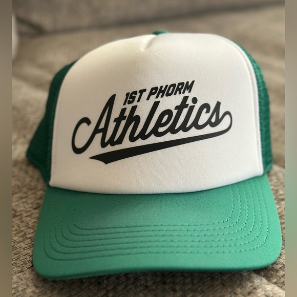 1st Phorm | Accessories | St Phorm Athletics Green And White Cap | Poshmark
